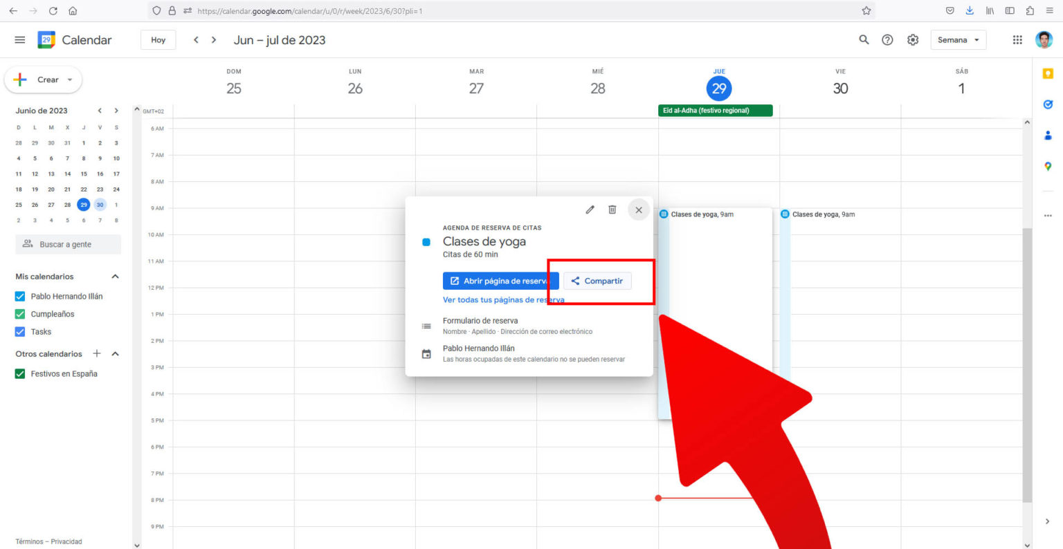 Cómo crear un calendario de citas en el calendario de Google