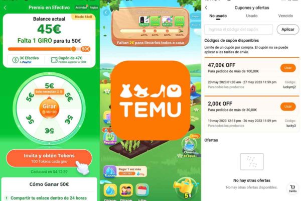 Cómo conseguir regalos gratis en Temu