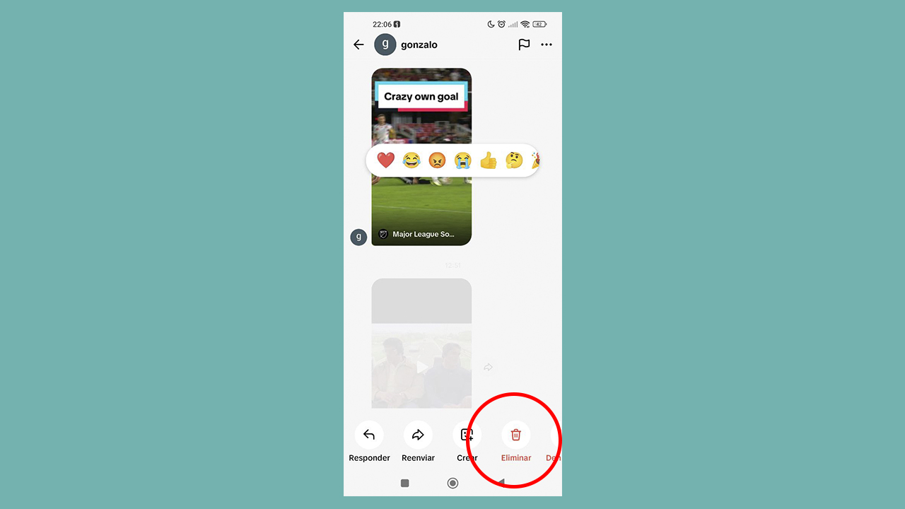 Si elimino un mensaje en TikTok, ¿la otra persona lo ve?