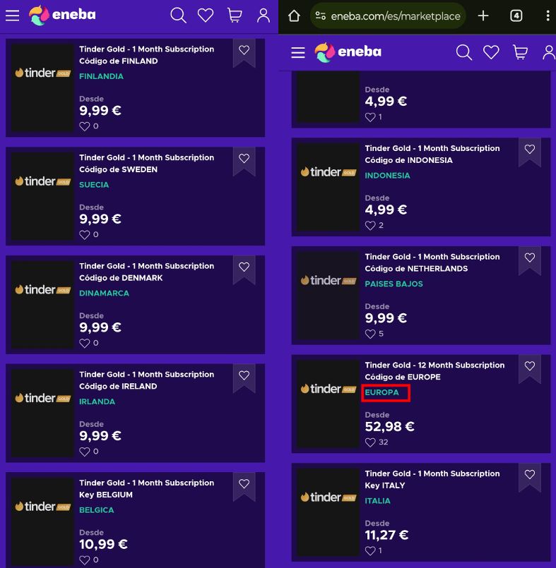 Cómo y dónde conseguir códigos promocionales de Tinder Gold gratis