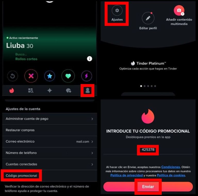 Cómo y dónde conseguir códigos promocionales de Tinder Gold gratis