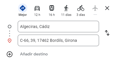 Cómo ver el km de una carretera en Google Maps