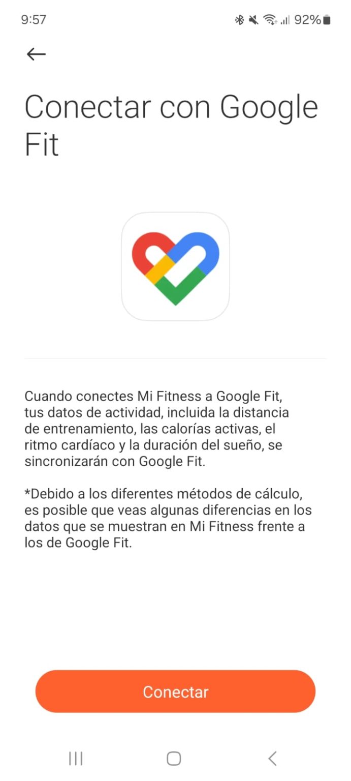 Cómo conectar y pasar los datos de la app Xiaomi Mi Fitness a Google Fit