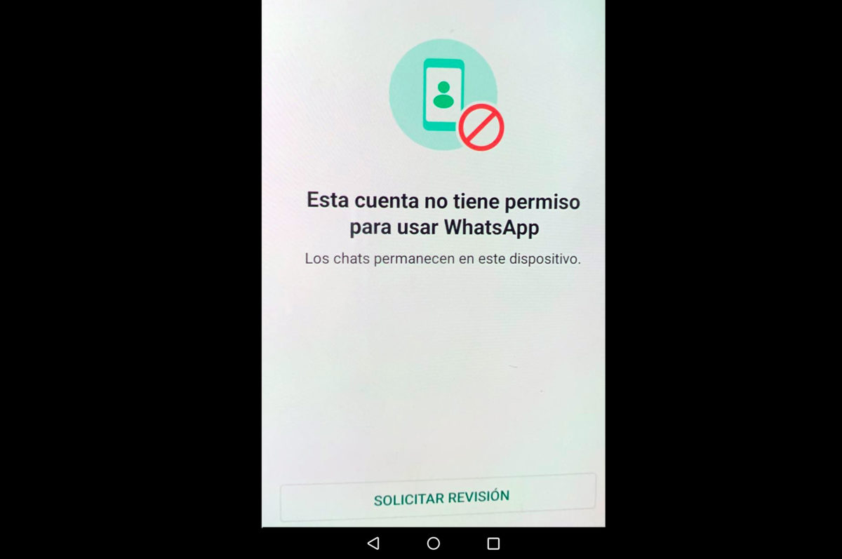 Cómo solucionar el mensaje "esta cuenta no tiene permiso para usar WhatsApp debido al SPAM"