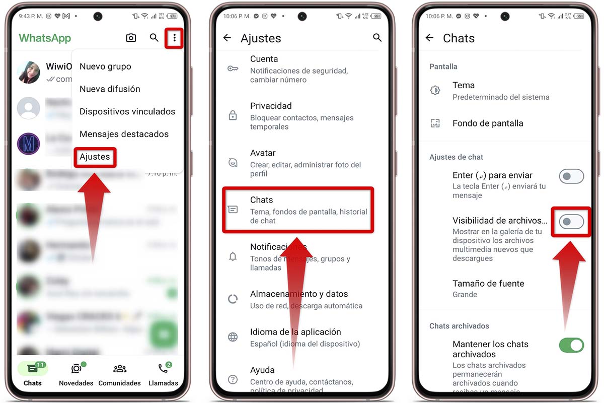 Cómo evitar que WhatsApp guarde las fotos y vídeos automáticamente
