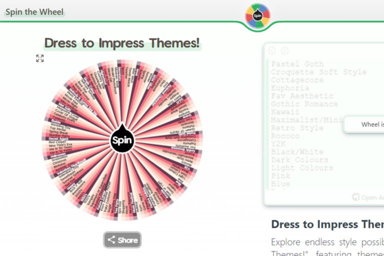 Dress to Impress Themes generator: desarrolla tu creatividad con estas ...