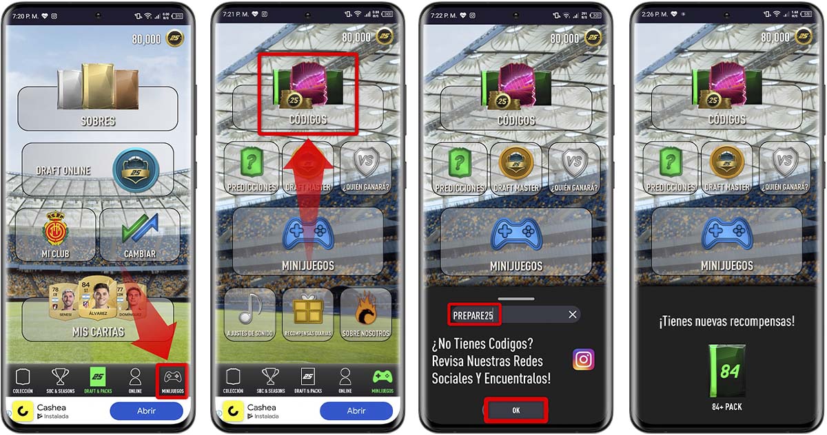 Todos los códigos secretos que puedes usar en MADFUT 25