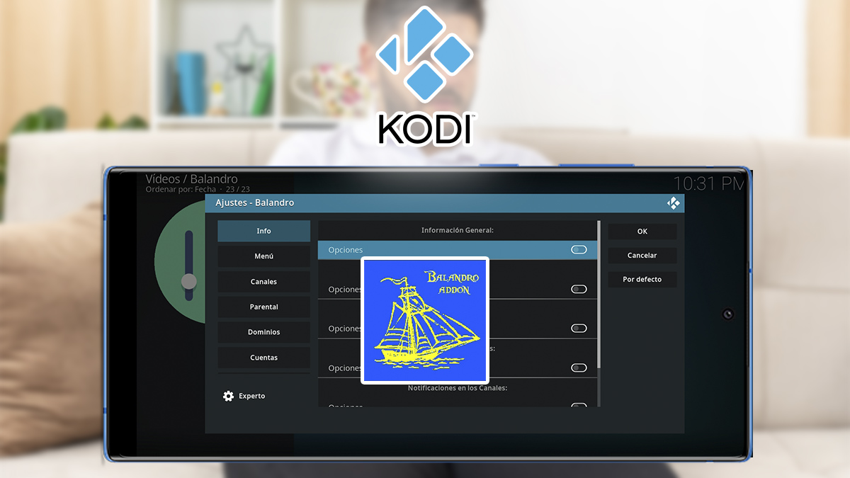 Cómo configurar el addon Balandro en español en Kodi 2024