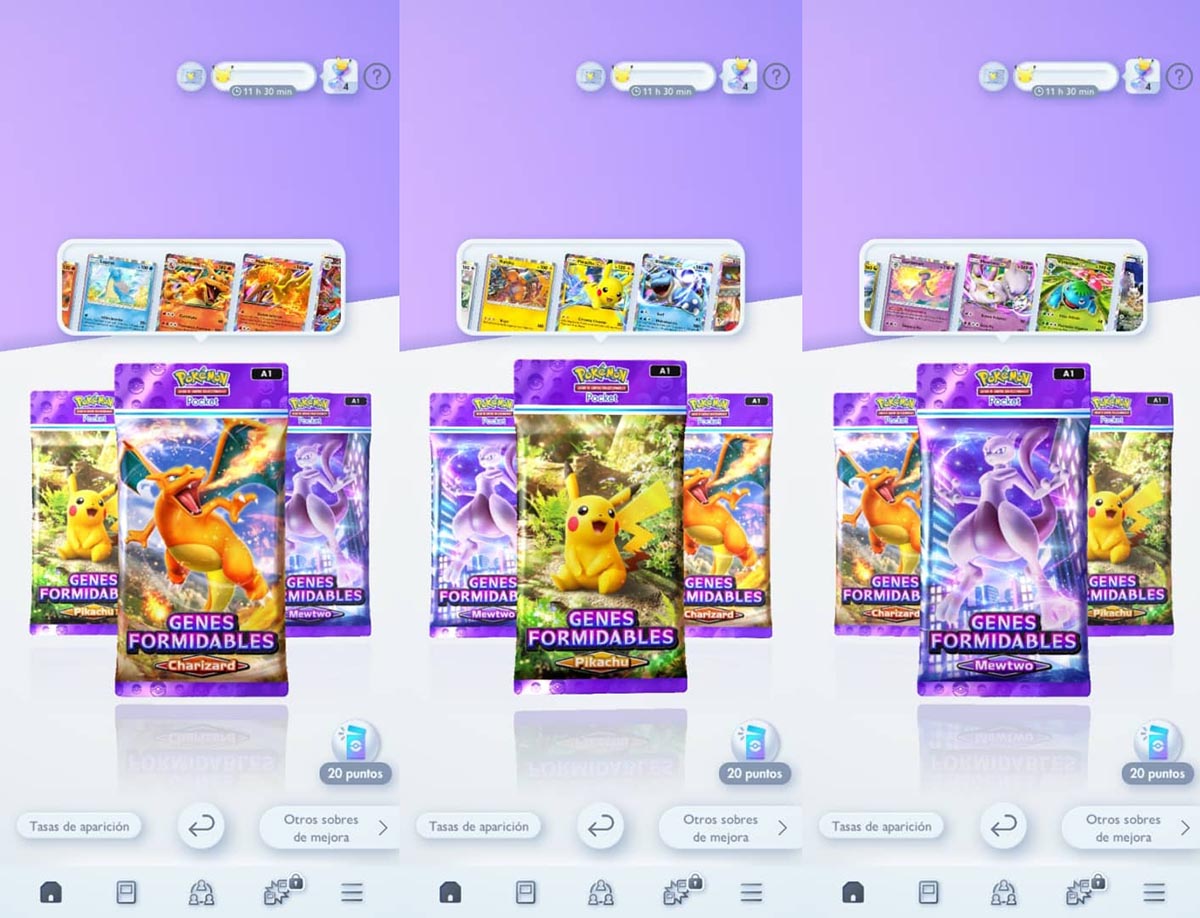 Cómo conseguir sobres gratis en Pokémon Pocket TCG