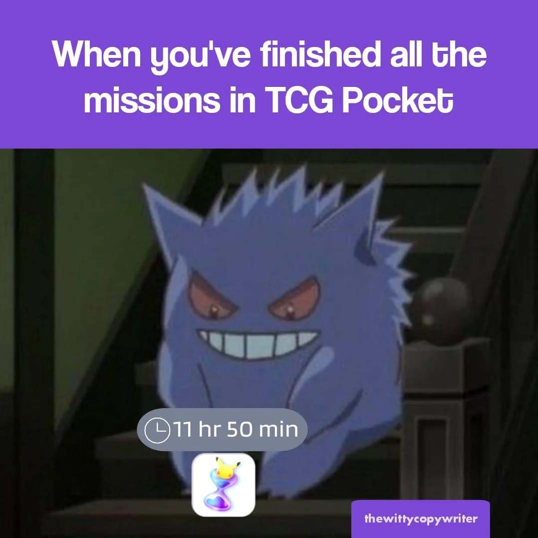 Los memes más divertidos de JCC Pokémon Pocket para esperar relojes con ...