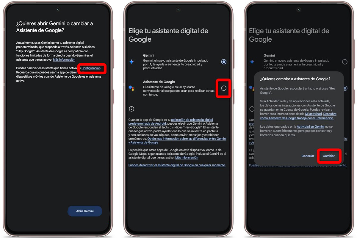 Cómo desactivar Gemini en el botón de apagado de mi móvil