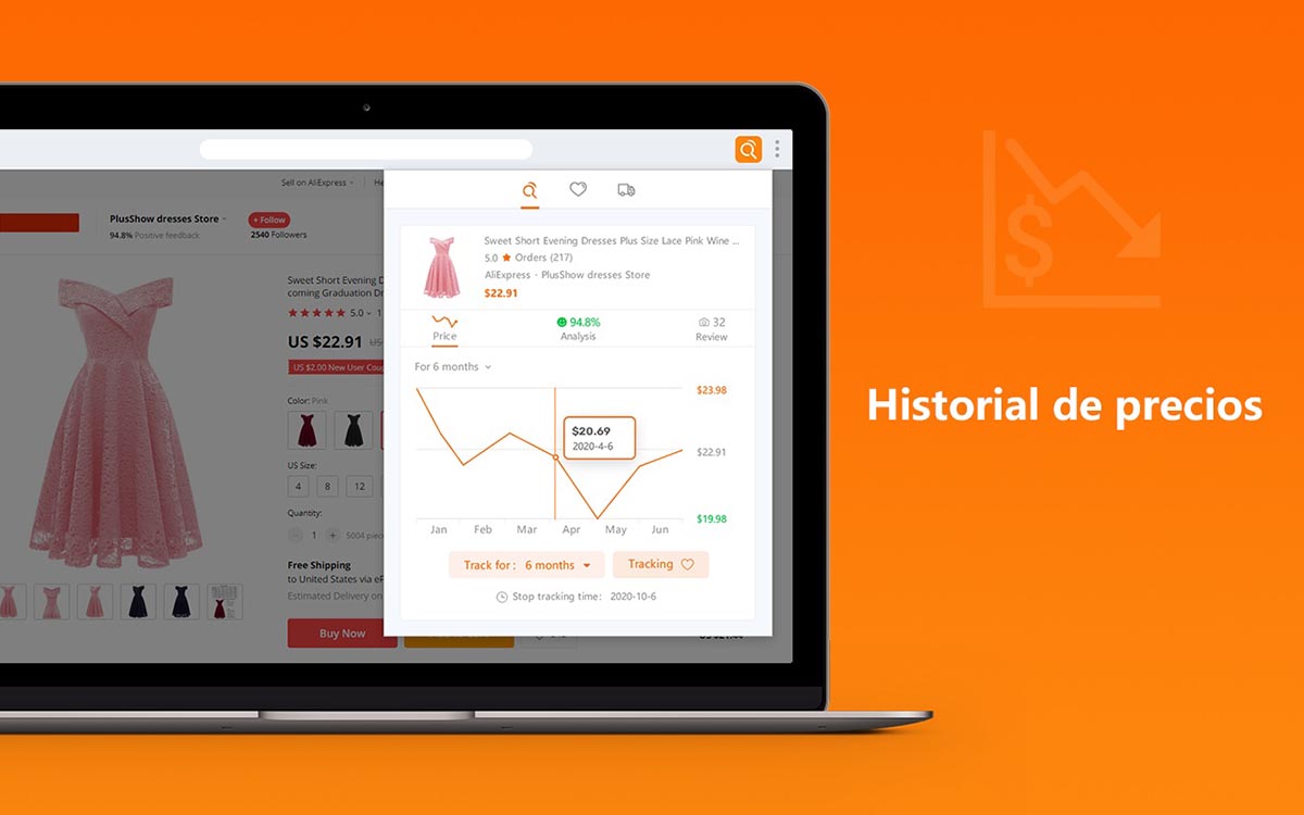 Cómo ver el historial de precios de un producto en Aliexpress para ...