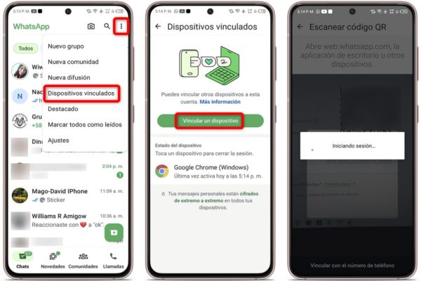 Guía paso a paso de WhatsApp: cómo vincular un dispositivo para usar ...