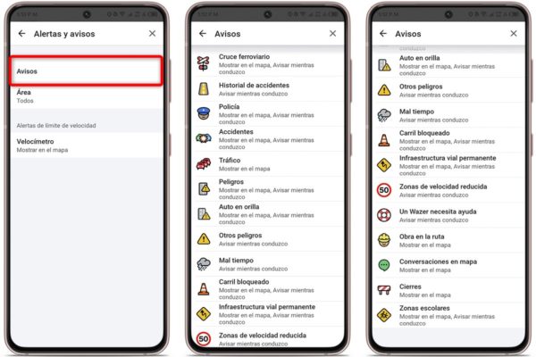 Qué significan todos los iconos de cámaras y radares en Waze de 2025
