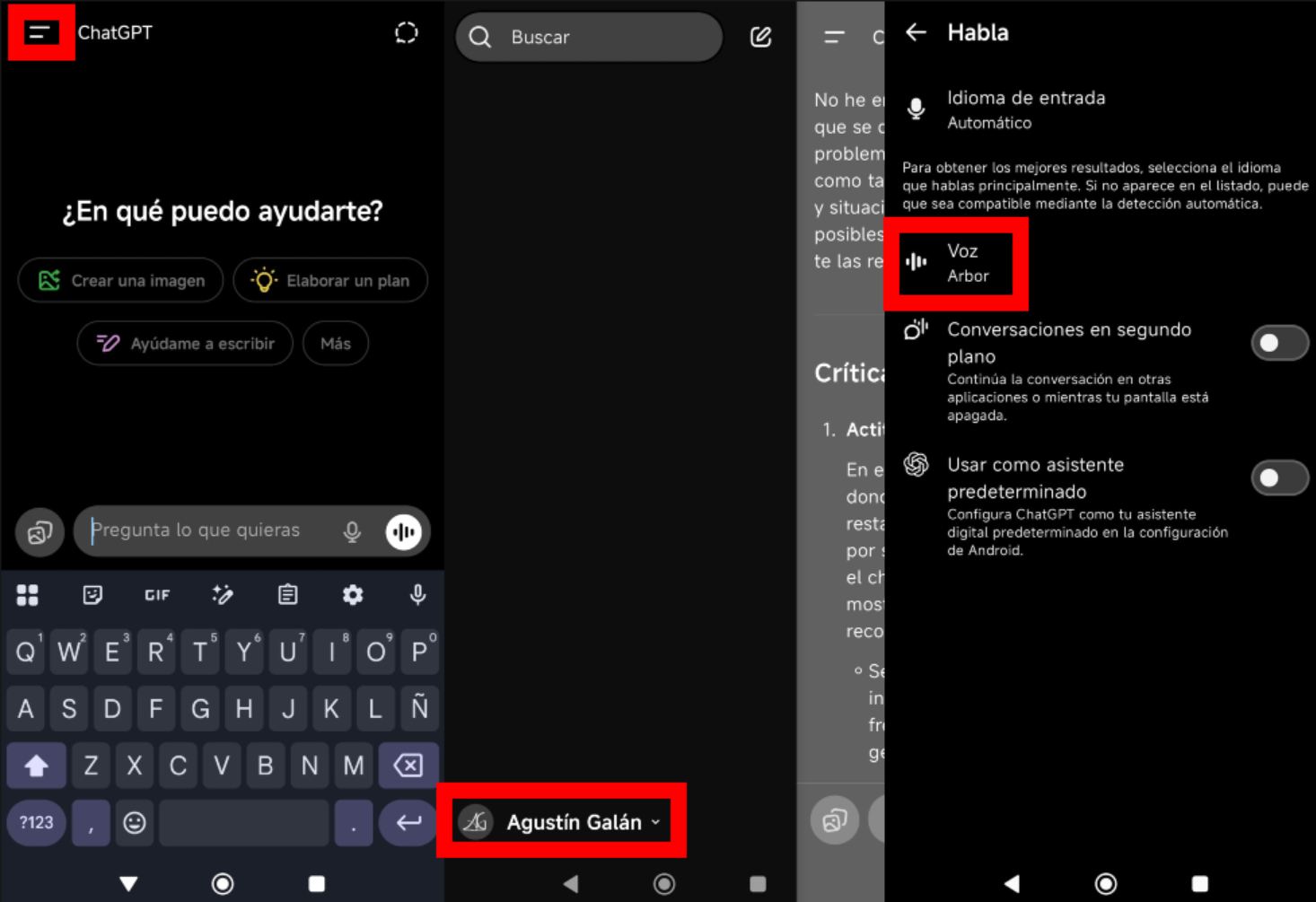 Cómo cambiar la voz de ChatGPT en la app del móvil: guía paso a paso